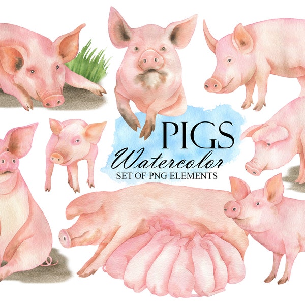 Farm Animal Clipart - Etsy