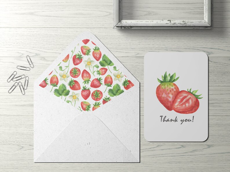 Watercolor Strawberry Digital Paper Strawberries Seamless - Etsy