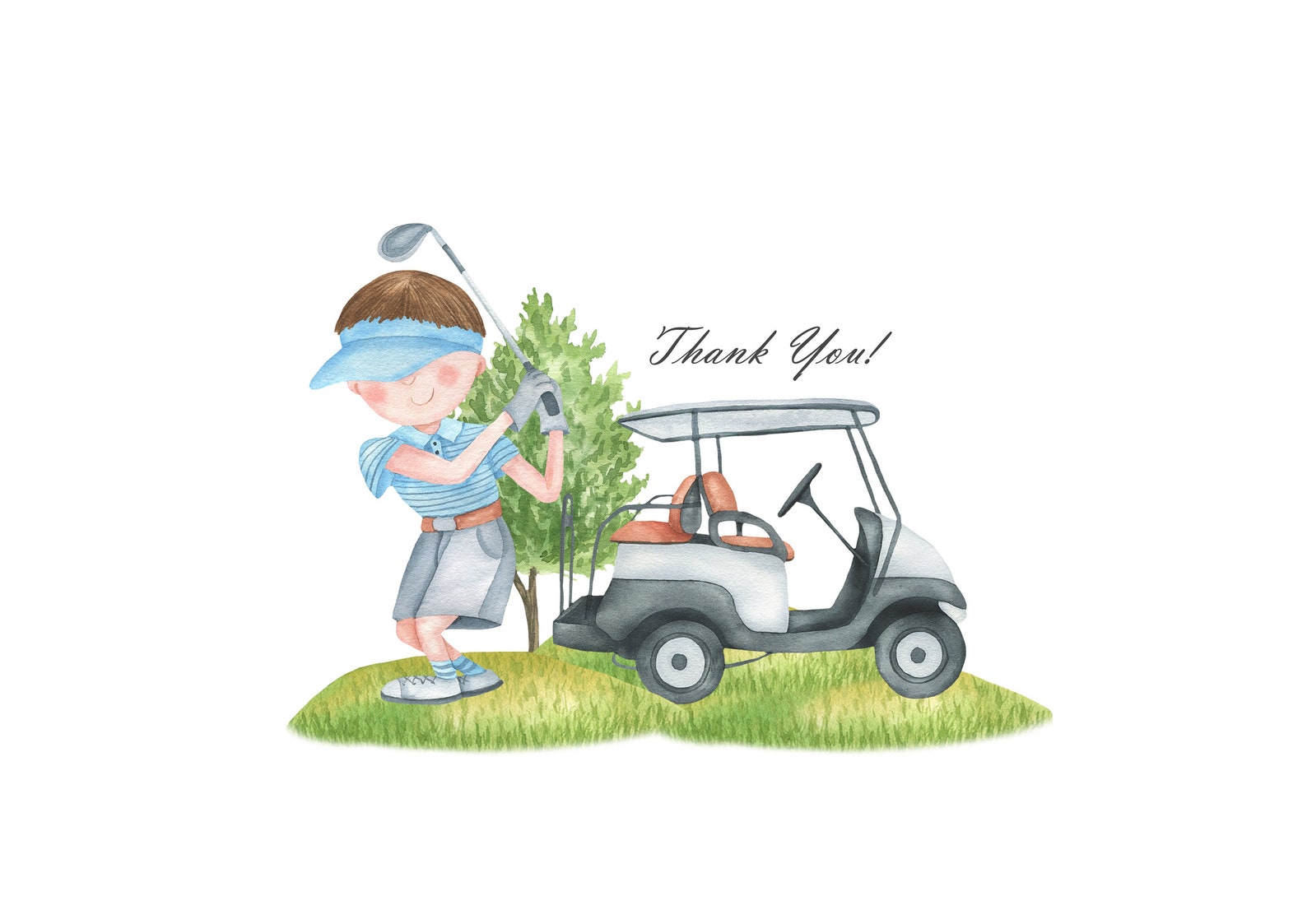 Watercolor Golf Clip Art, Golfer Clipart, Golf Club, Sports Clipart ...