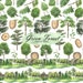 Green Forest Digital Paper, Watercolor Woodland Pine Trees Landscapes ...