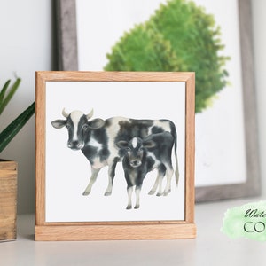 Watercolor Cow Clipart, Cattle Clip Art, Calf Clipart, Dairy Cows, Farm ...