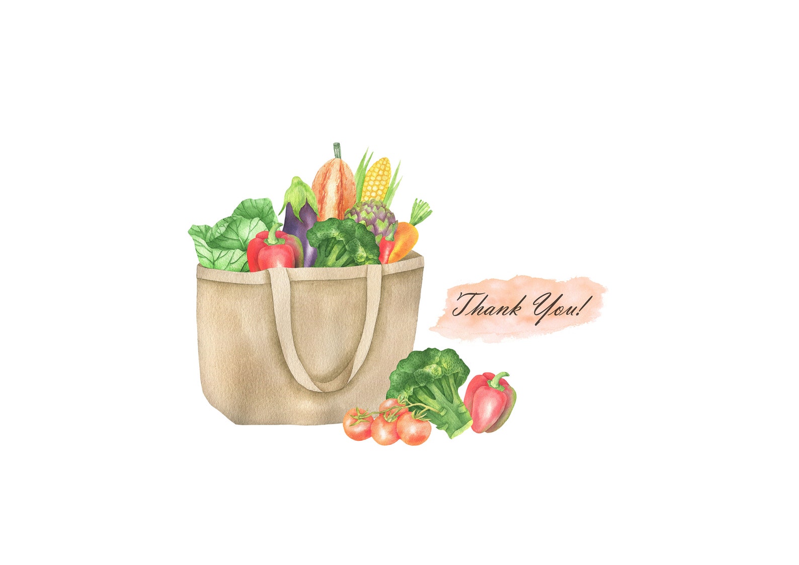 Watercolor Vegetable Clipart, Eco Farm Vegetable, Fresh Vegetables ...