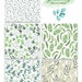 Watercolor Greenery Digital Paper, Green Leaves Seamless Pattern ...