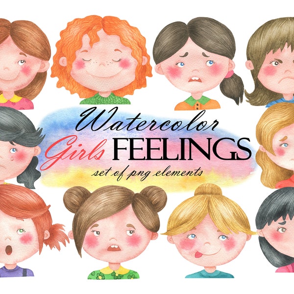 Emotions Clip Art - Etsy