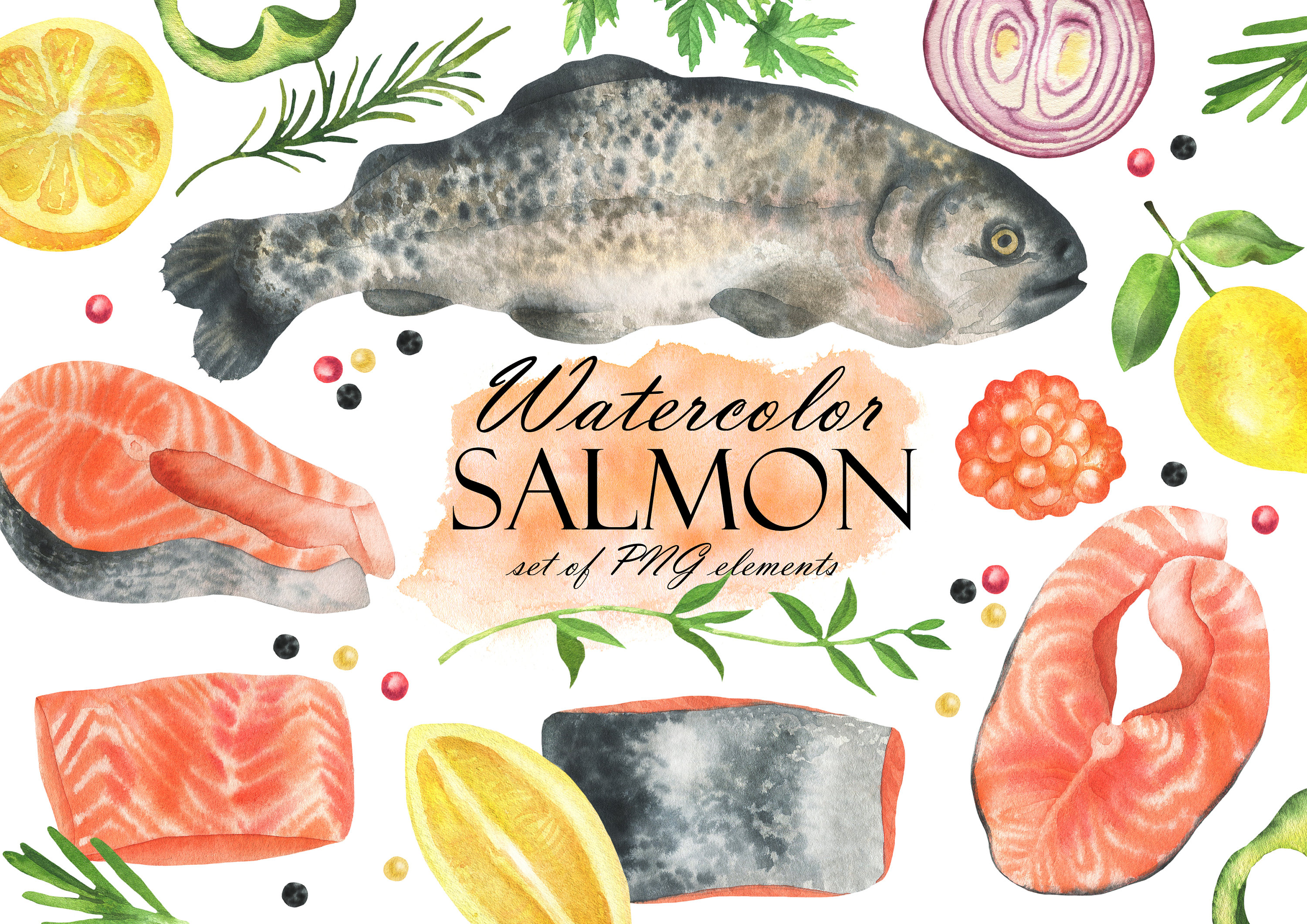 Cooked Salmon Clip Art