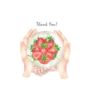 Watercolor Strawberry Clipart, Berry Clip Art, Summer Strawberry ...