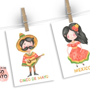 Watercolor Cinco De Mayo Clip Art, Fiesta Party Clipart, Mexican ...