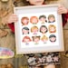 Watercolor Girl Faces Emotions Clipart, Montessori Printable (PNG) - Etsy