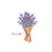 Watercolor Lavender Clipart, Vintage Lavender Bouquet, Purple Rustic ...