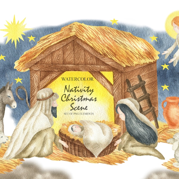 Nativity Clip Art - Etsy