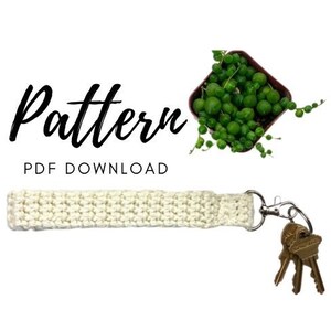 Crochet Wrist Strap Keychain Pattern - Etsy