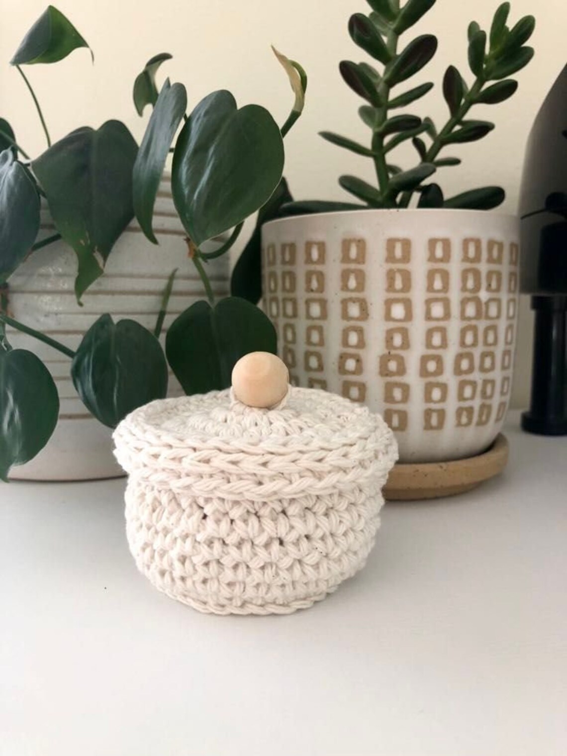 Crochet Trinket Dish Pattern Small Basket Crochet Pattern - Etsy