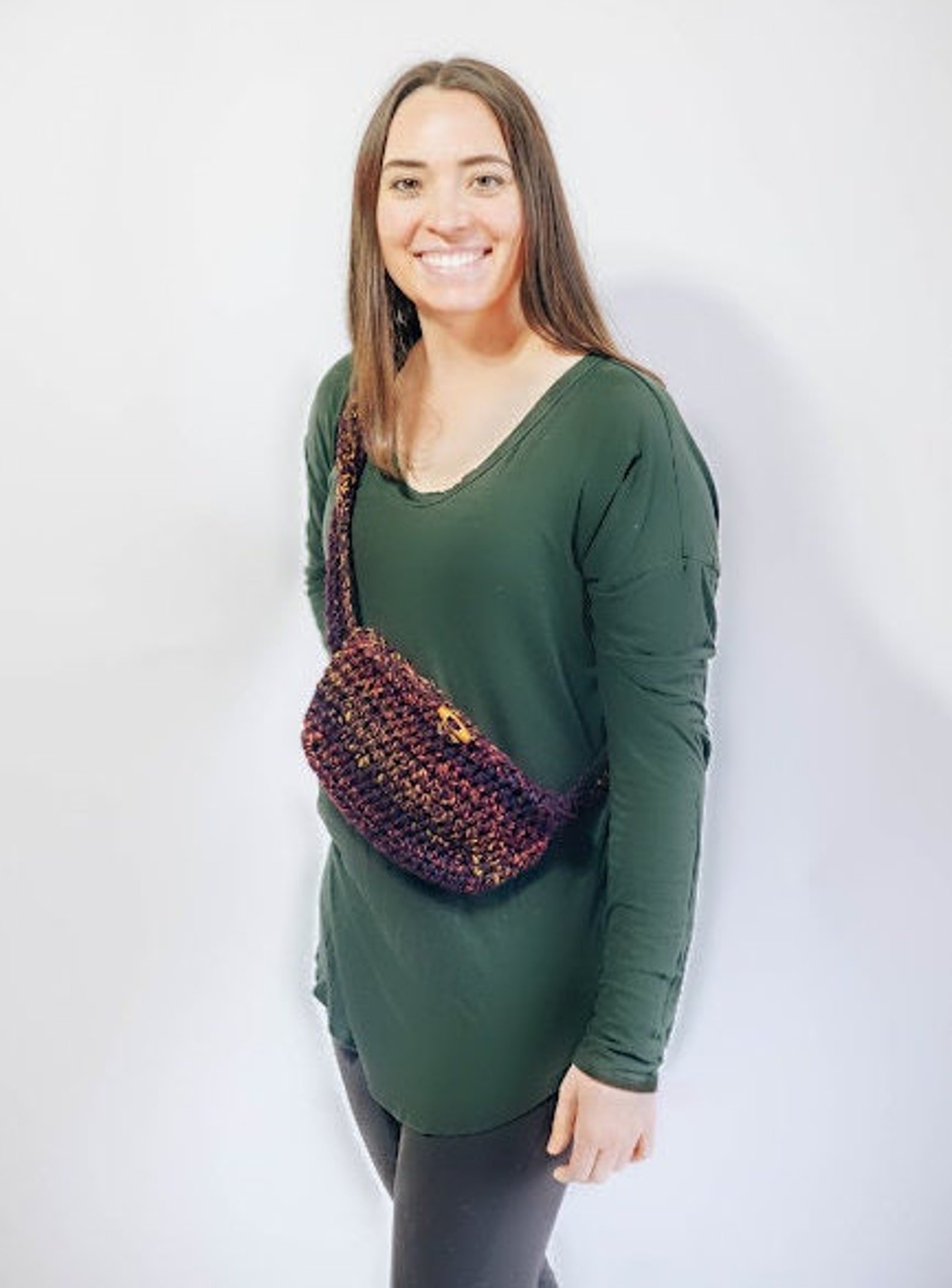 Crochet Fanny Pack Pattern, Crochet Sling Bag Pattern, Crochet Bum Bag ...