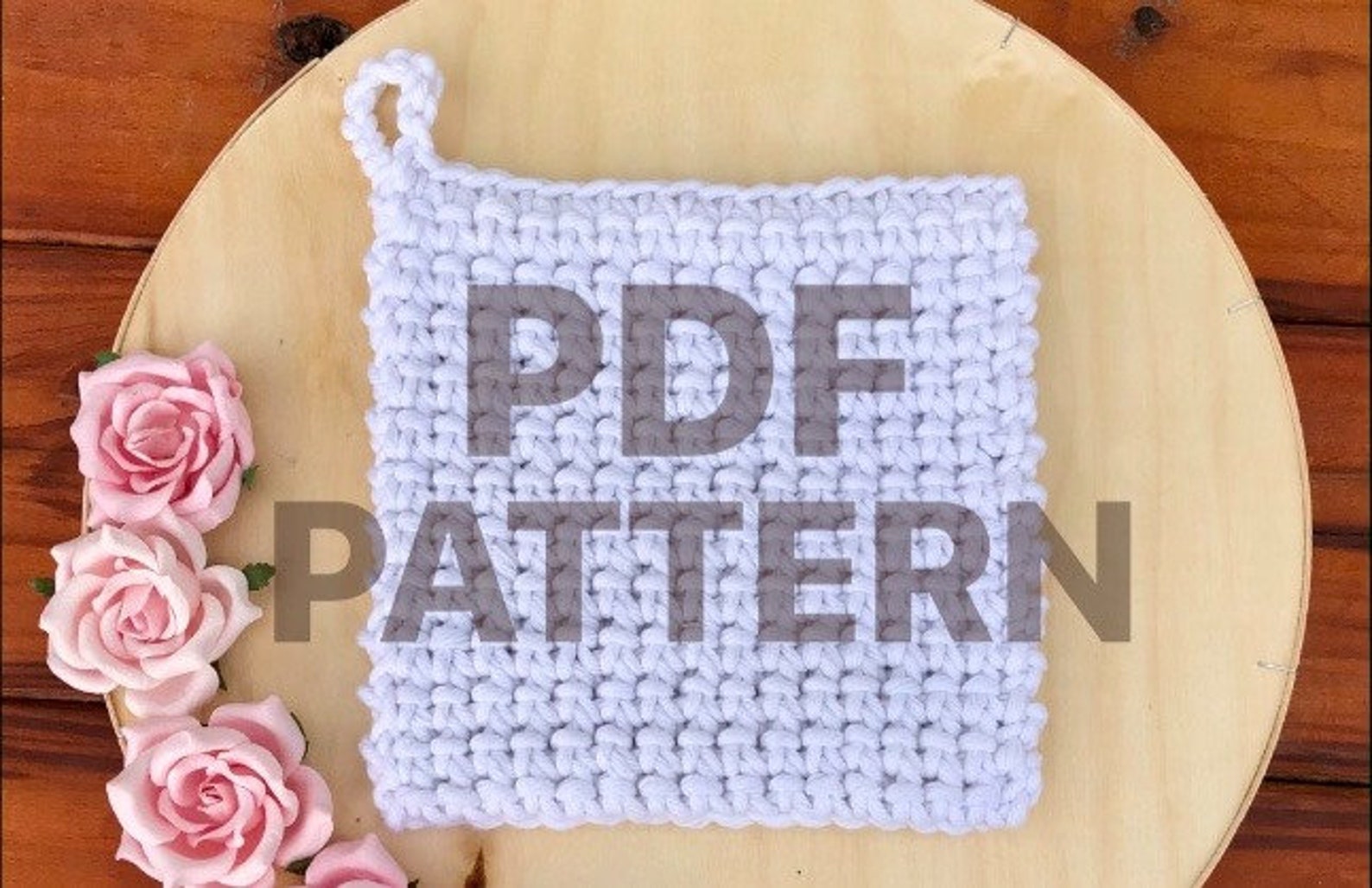 Crochet Hot Pad Pattern Thick Crochet Pot Holder Crochet | Etsy