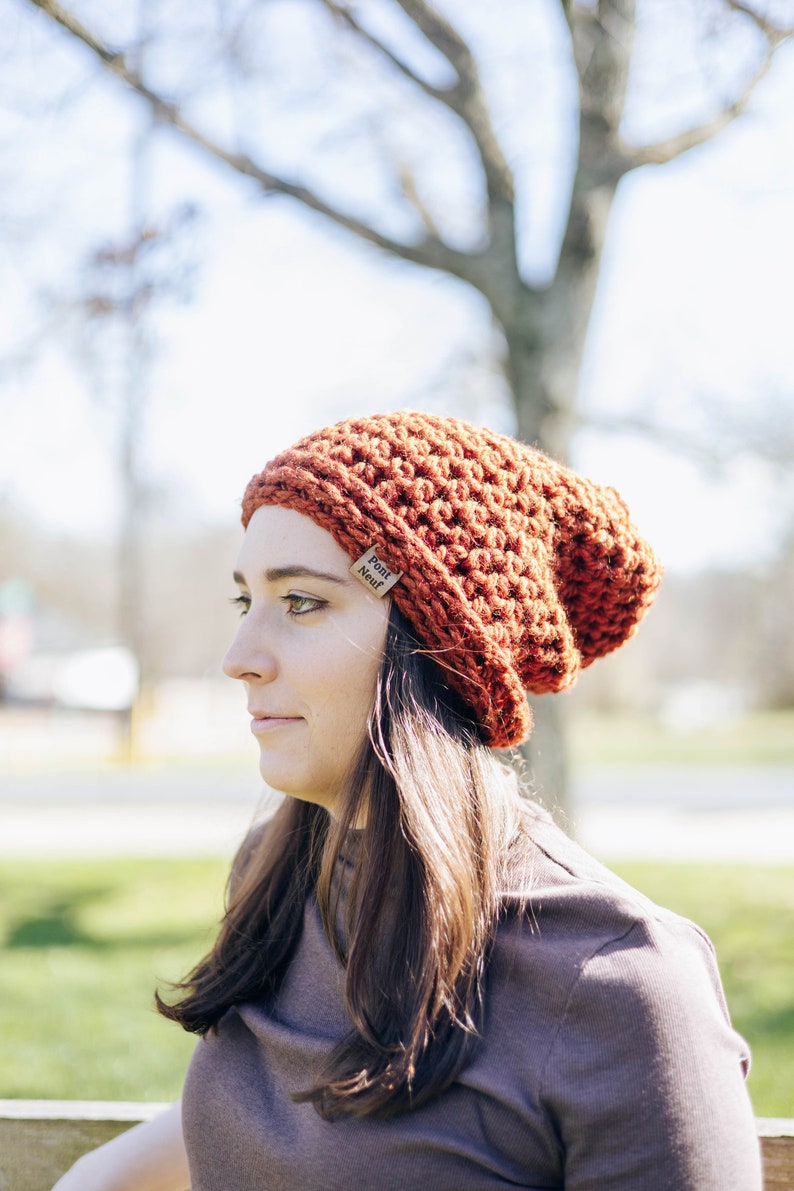 Crochet Slouch Hat Pattern, Slouch Hat Pattern, Slouchy Beanie Pattern ...