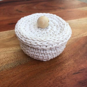 Crochet Trinket Dish Pattern, Small Basket Crochet Pattern, Crochet ...