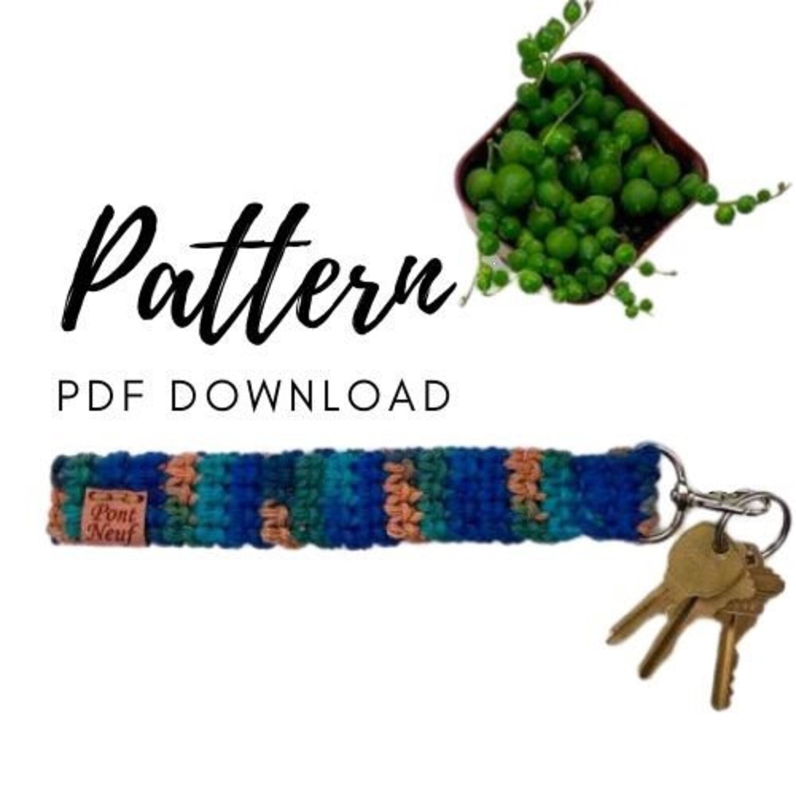Crochet Wrist Strap Keychain Pattern - Etsy