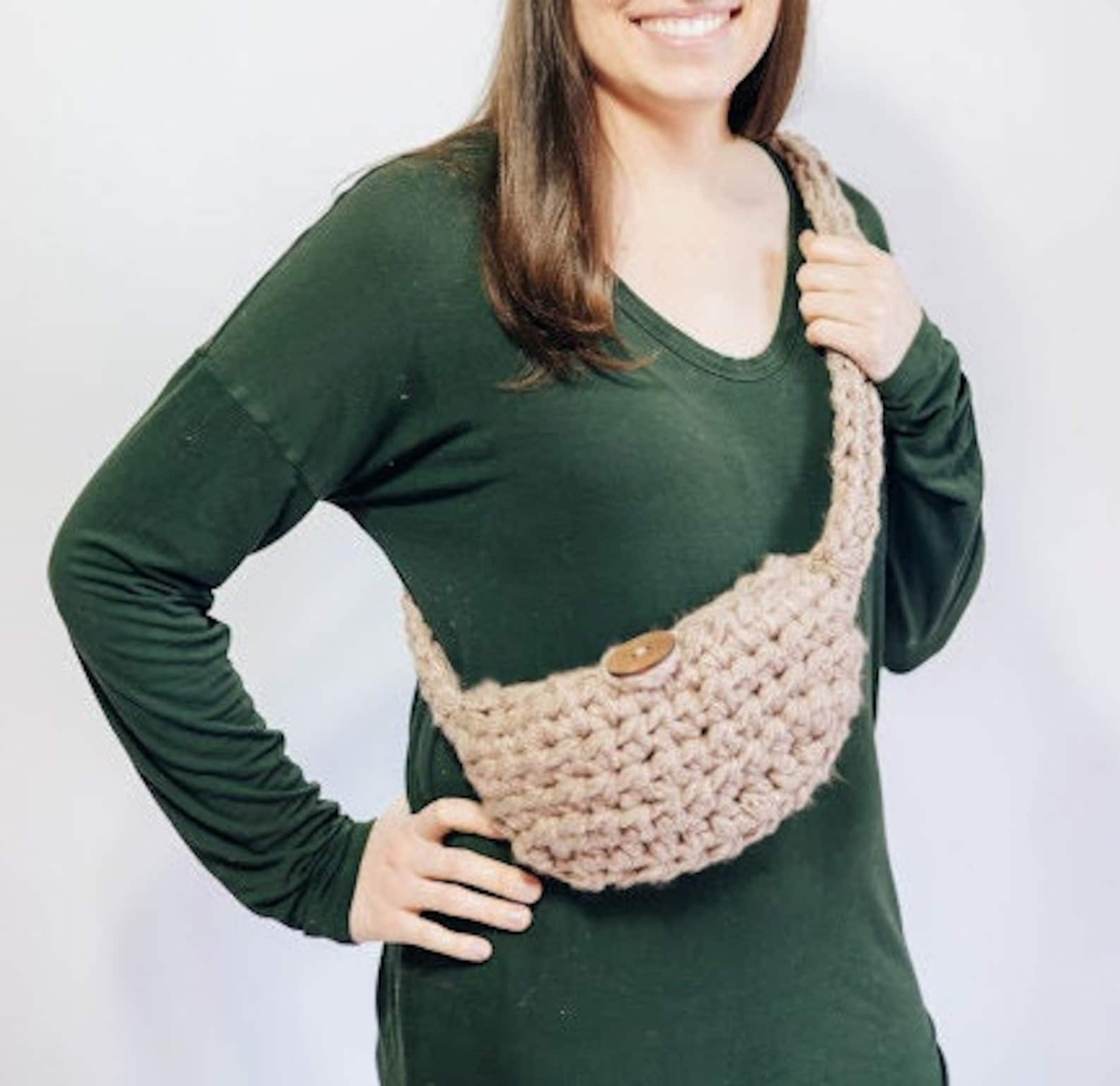 Crochet Fanny Pack Pattern, Crochet Sling Bag Pattern, Crochet Bum Bag ...
