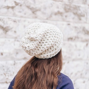 Crochet Slouch Hat Pattern, Slouch Hat Pattern, Slouchy Beanie Pattern ...