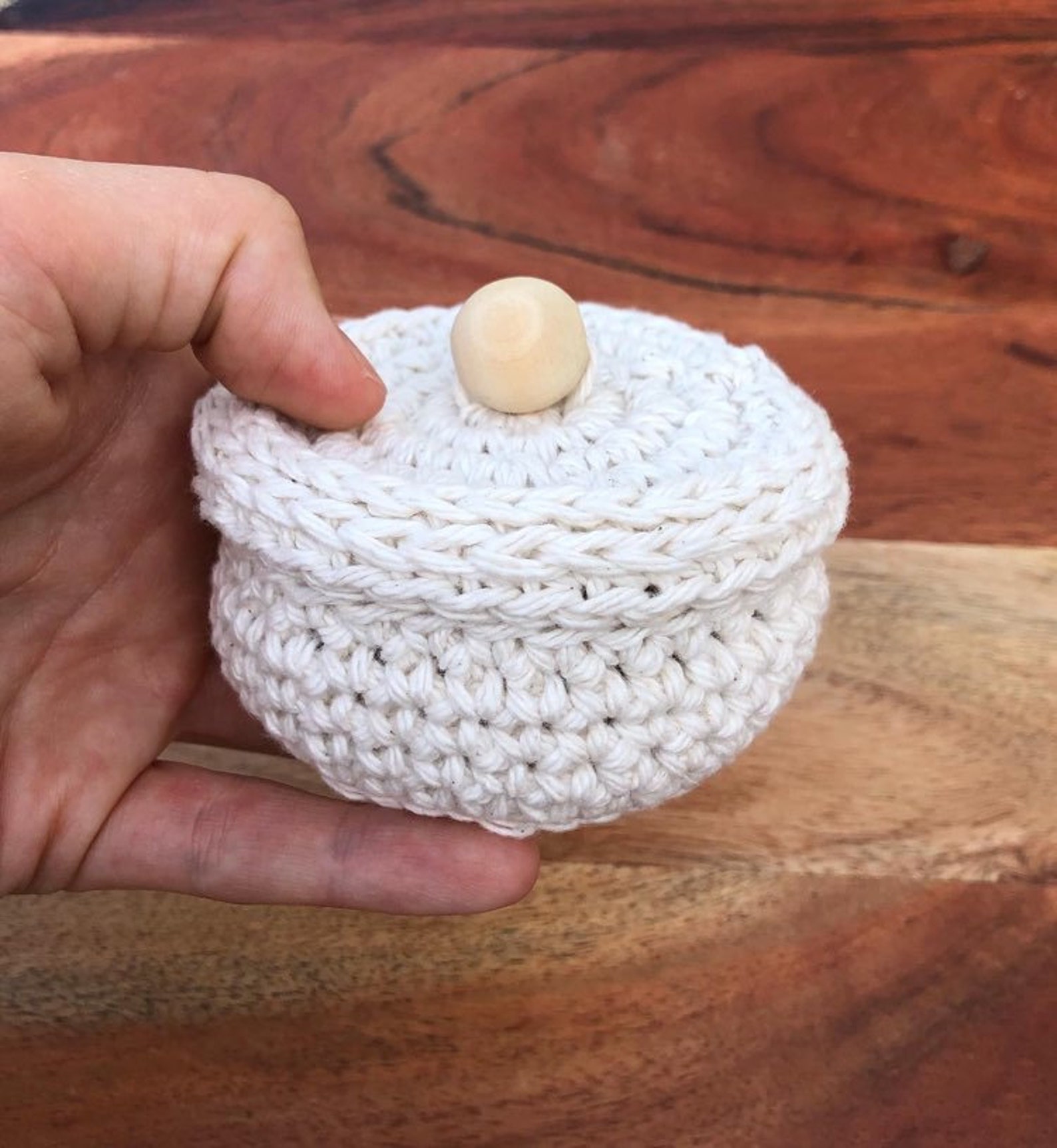 Crochet Trinket Dish Pattern, Small Basket Crochet Pattern, Crochet ...