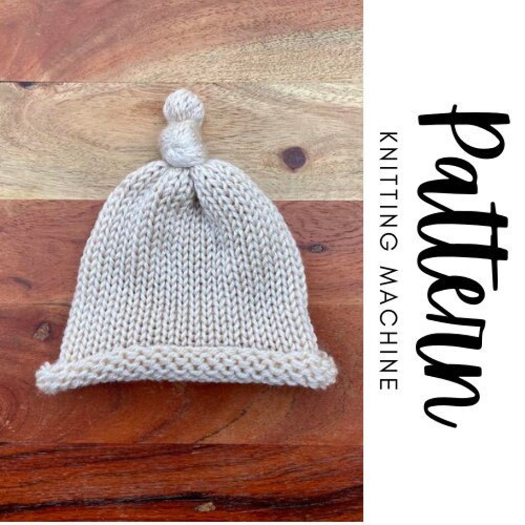 Knitting Machine Baby Hat Pattern, Knitting Machine Baby Hat Tutorial ...