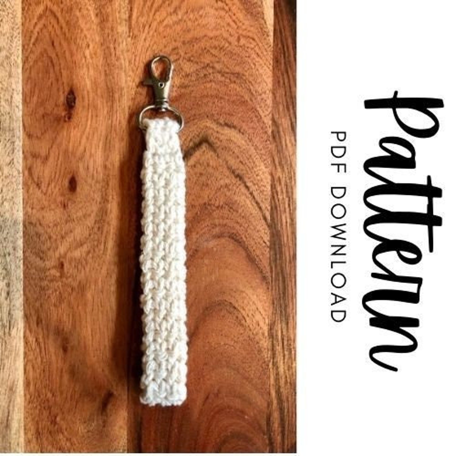 Crochet Wrist Strap Keychain Pattern - Etsy