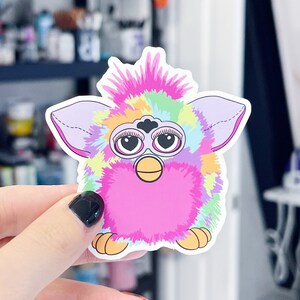 Furby Cute Sticker, Matte 80s and 90s Aesthetic Childhood Nostalgia ...