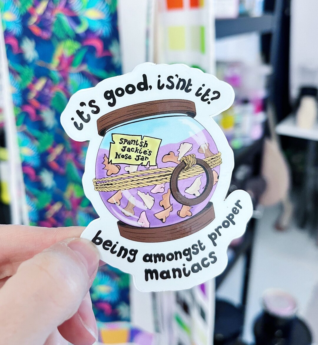 Nose Jar OFMD Transparent Glossy Vinyl Sticker. Our Flag, Blackbeard ...