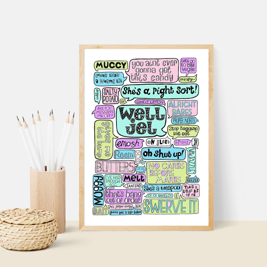 Essex Sayings A2 Poster TOWIE Gemma Collins Quotes - Etsy