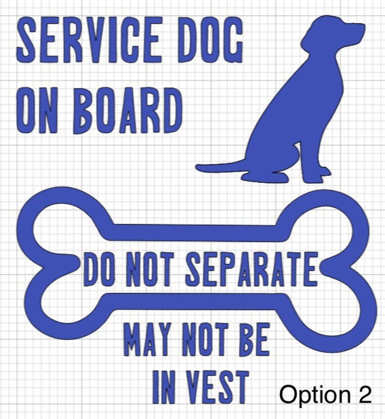 Car Decal: Service Dog on Board - Etsy