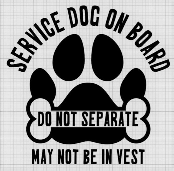 Car Decal: service Dog on Board | Etsy