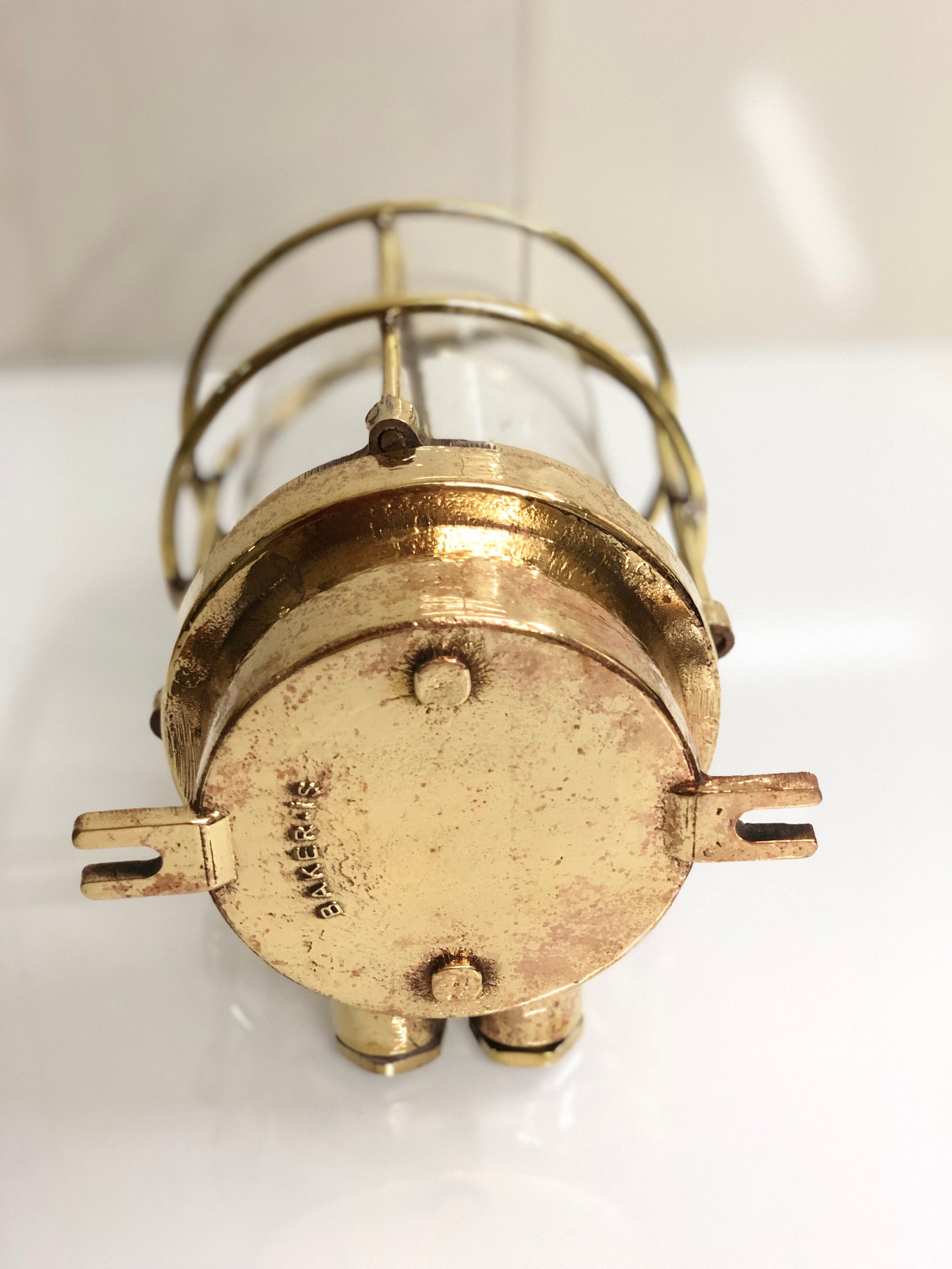 Authentic Nautical Antique Old Ship Brass Original Wall Mount Marine ...