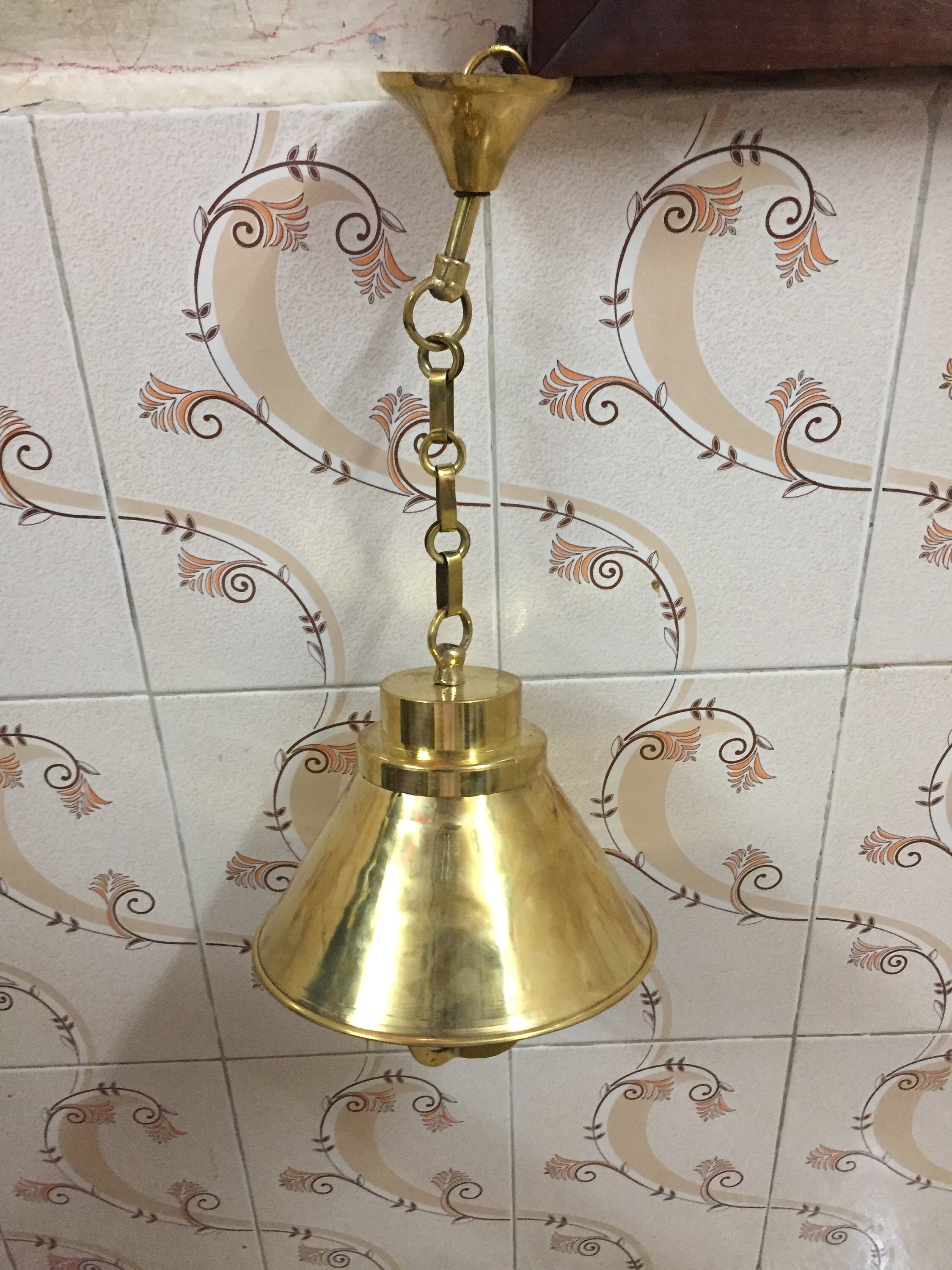 Nautical Ship Marine New Solid Brass Hanging Light With Shade One Pcs ...