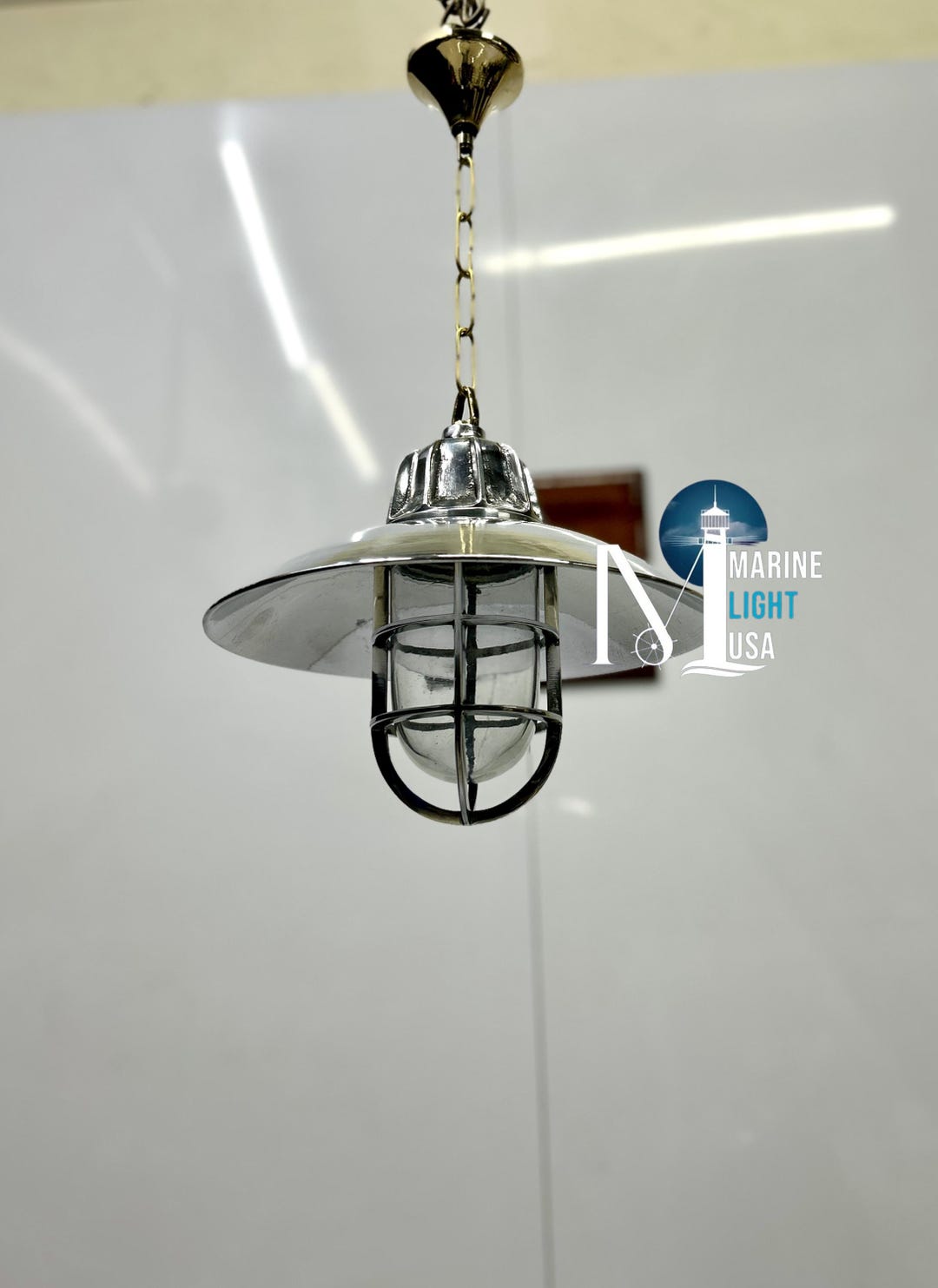 Maritime Ship Bulkhead Aluminum Marine Ceiling Hanging Light With Shade ...