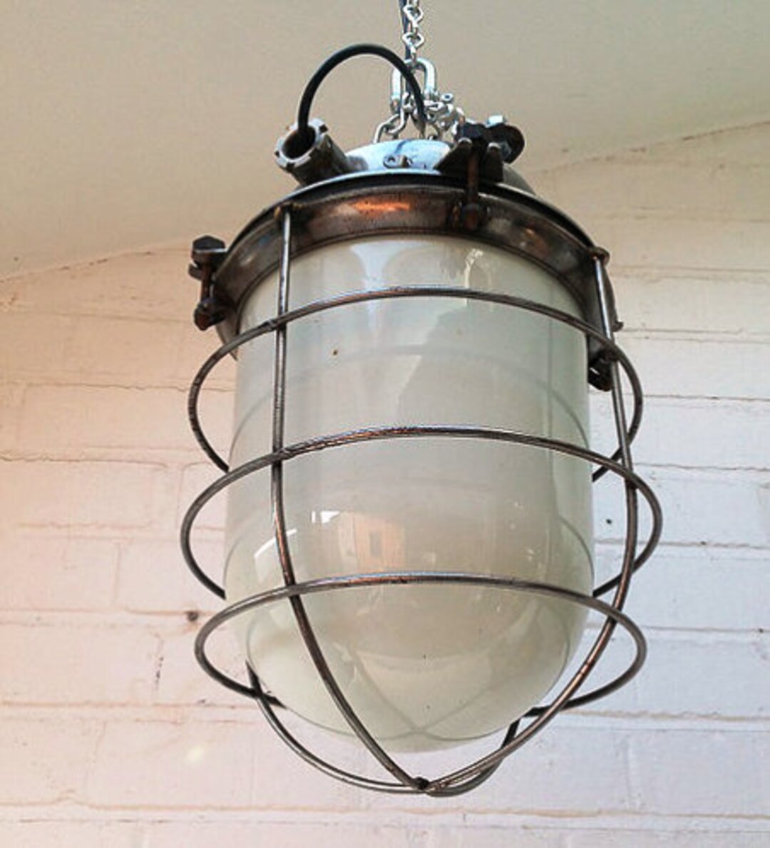 Authentic Antique Vintage Original Nautical Marine Ship Albino White ...