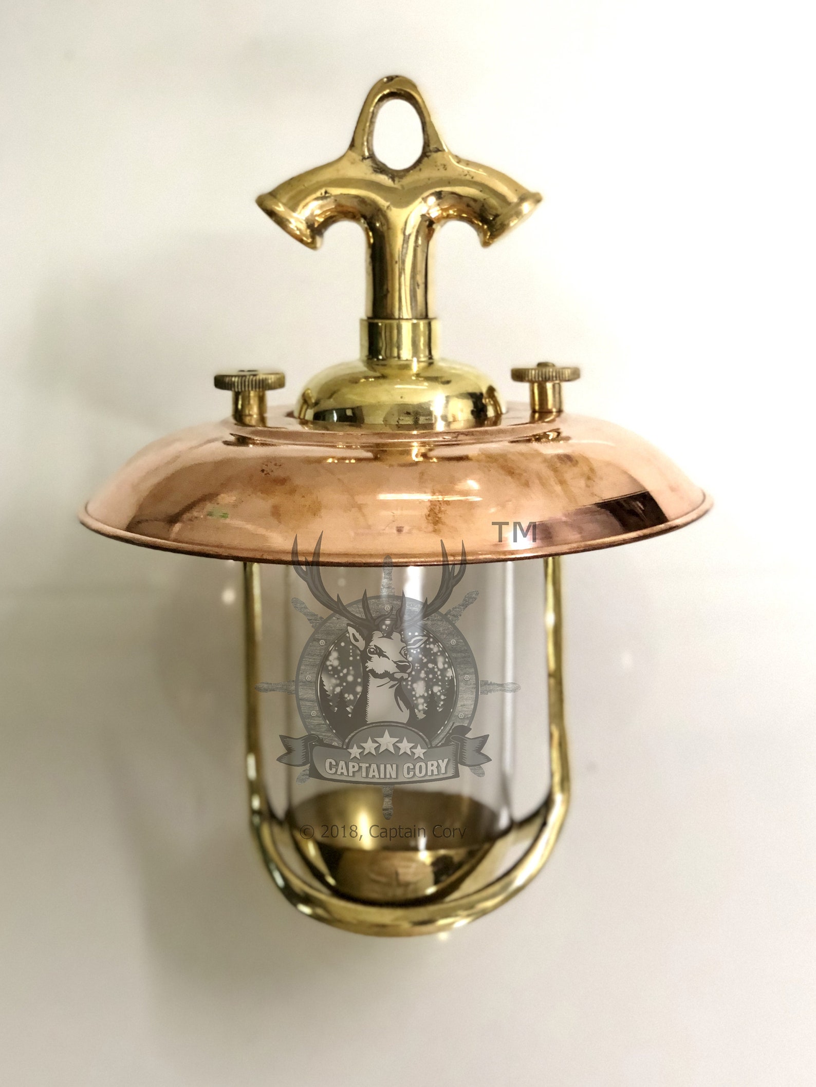 Nautical Sconce Ship Spotlight Perko Lantern Brass New Light With ...