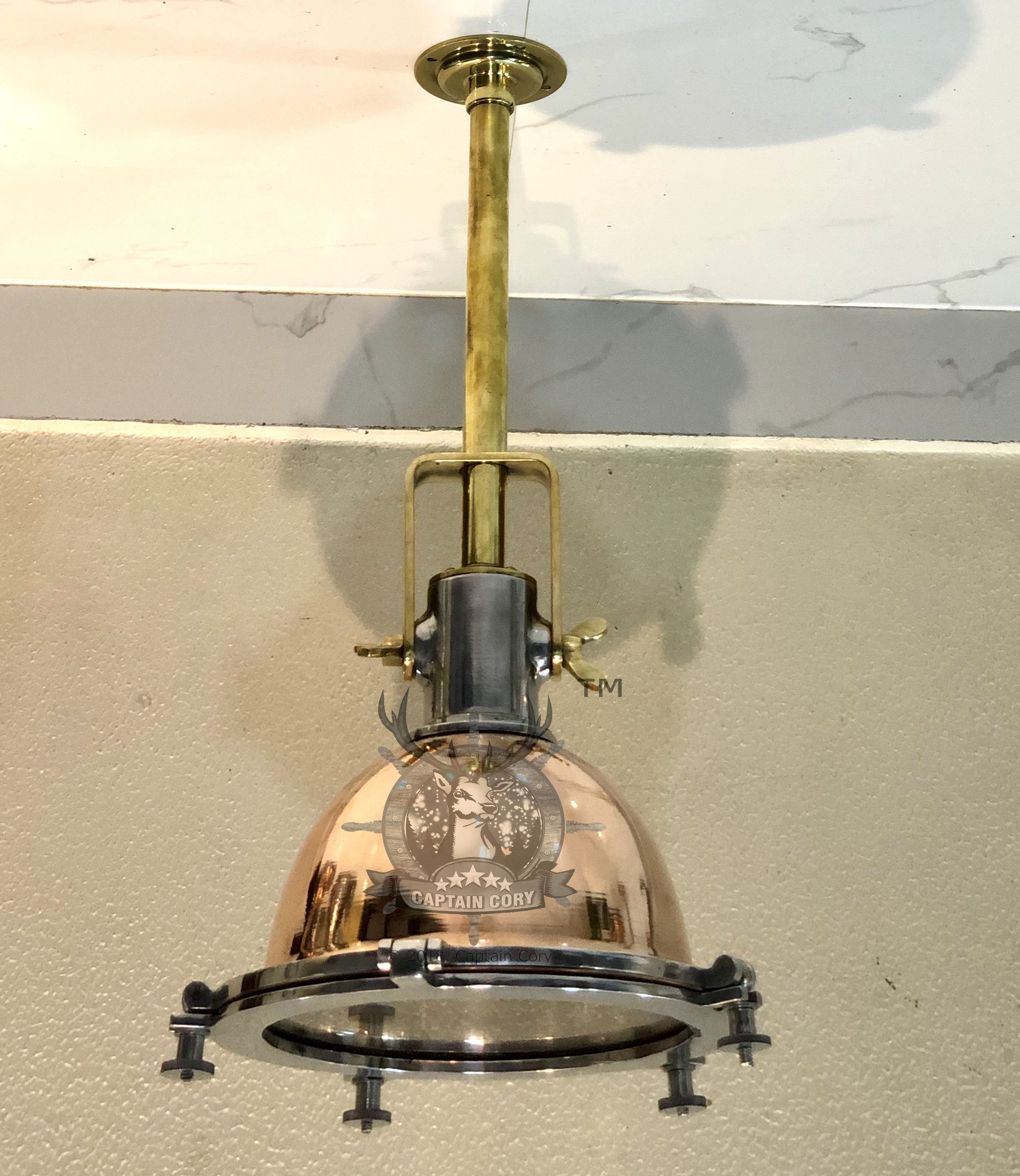 Nautical New Aluminum Brass & Copper Smooth Cargo Pendant Ship - Etsy