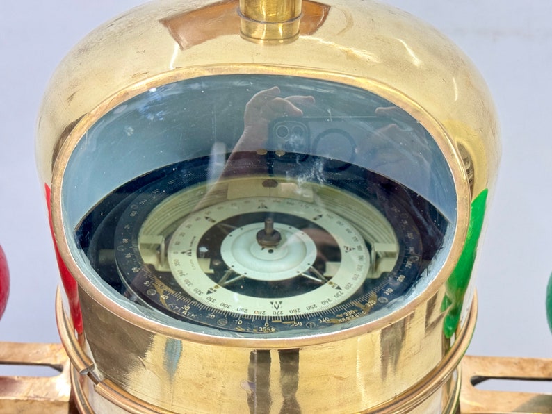 Maritime Original H.PLATH Vintage Reclaimed Brass & Wooden Nautical Old ...