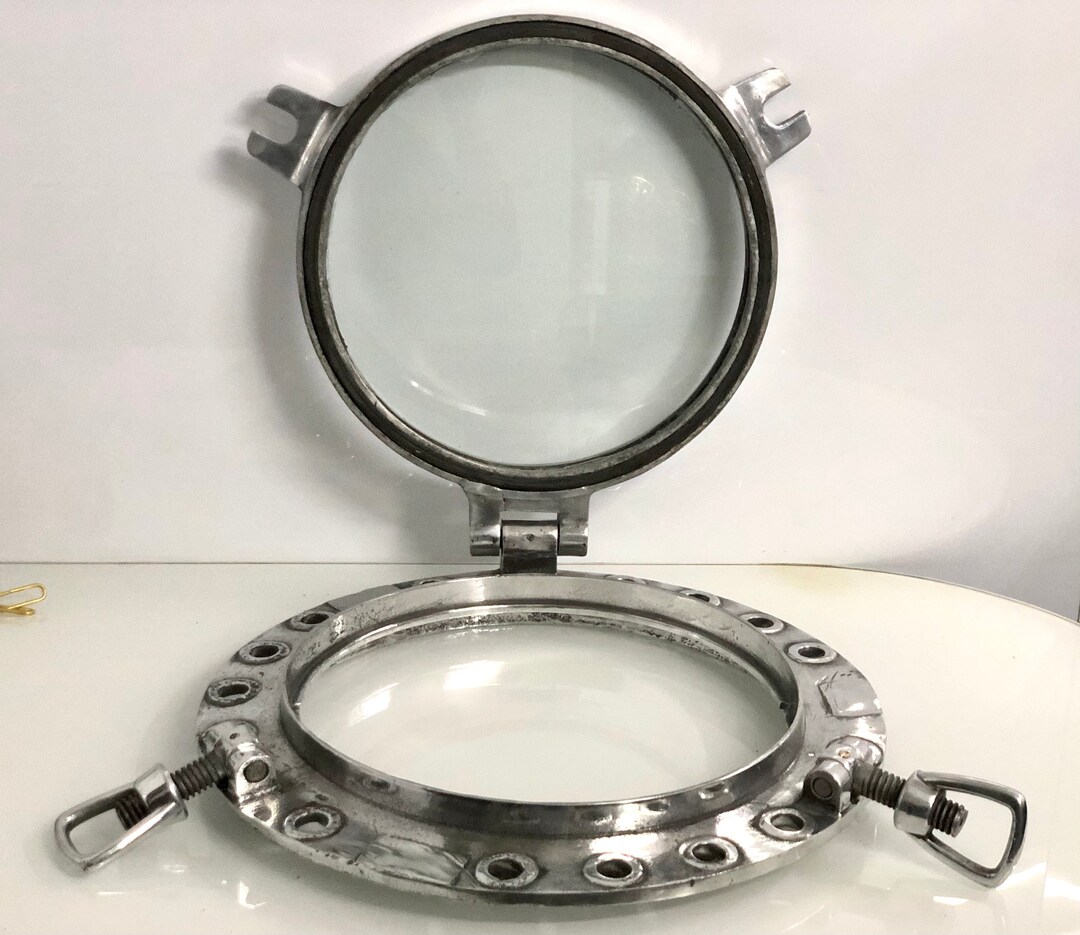 Old Vintage Nautical Marine Ship Aluminum Porthole/window Two - Etsy