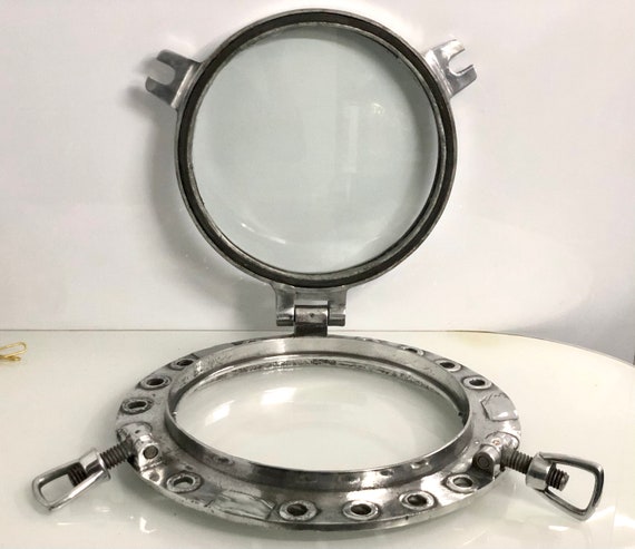 Old Vintage Nautical Marine Ship Aluminum Porthole/window Two - Etsy