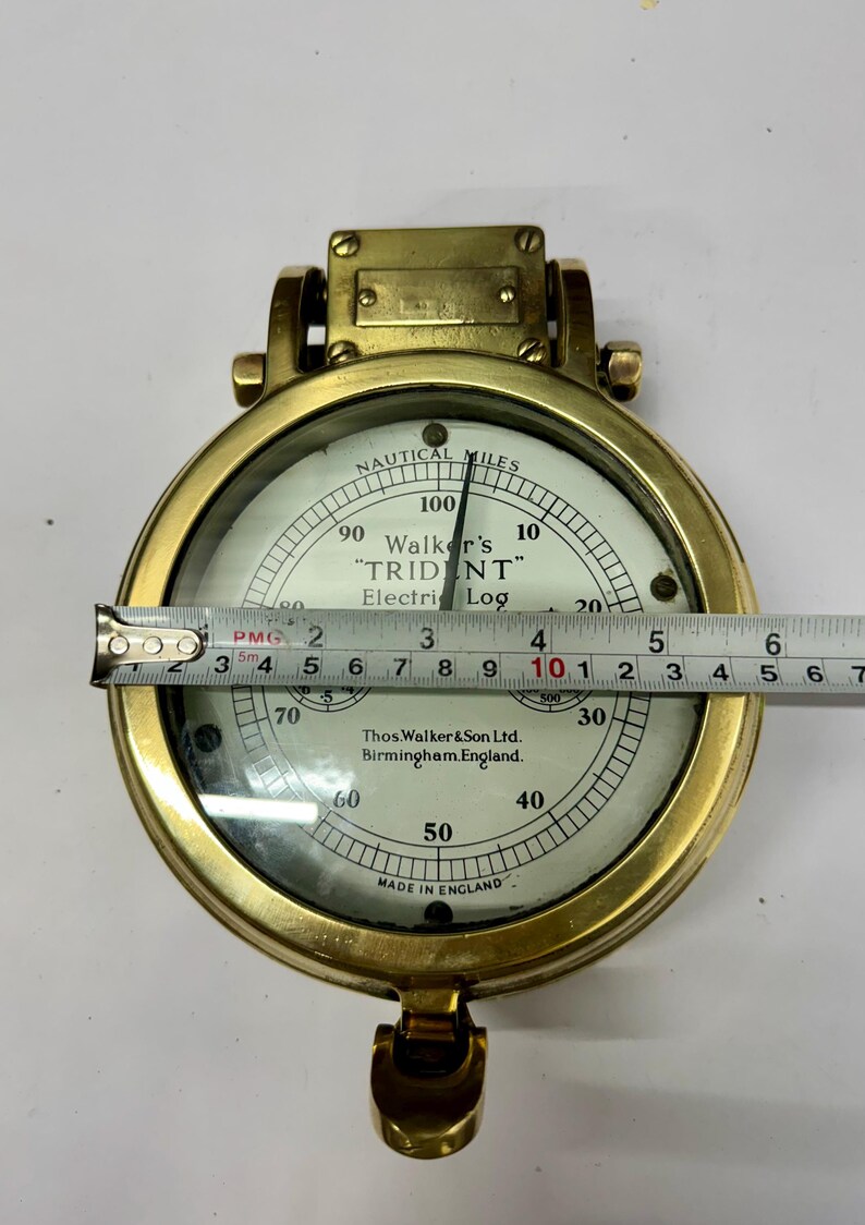 Marine Original Thos.walker & Son Ltd. Old Brass Nautical Ship trident ...