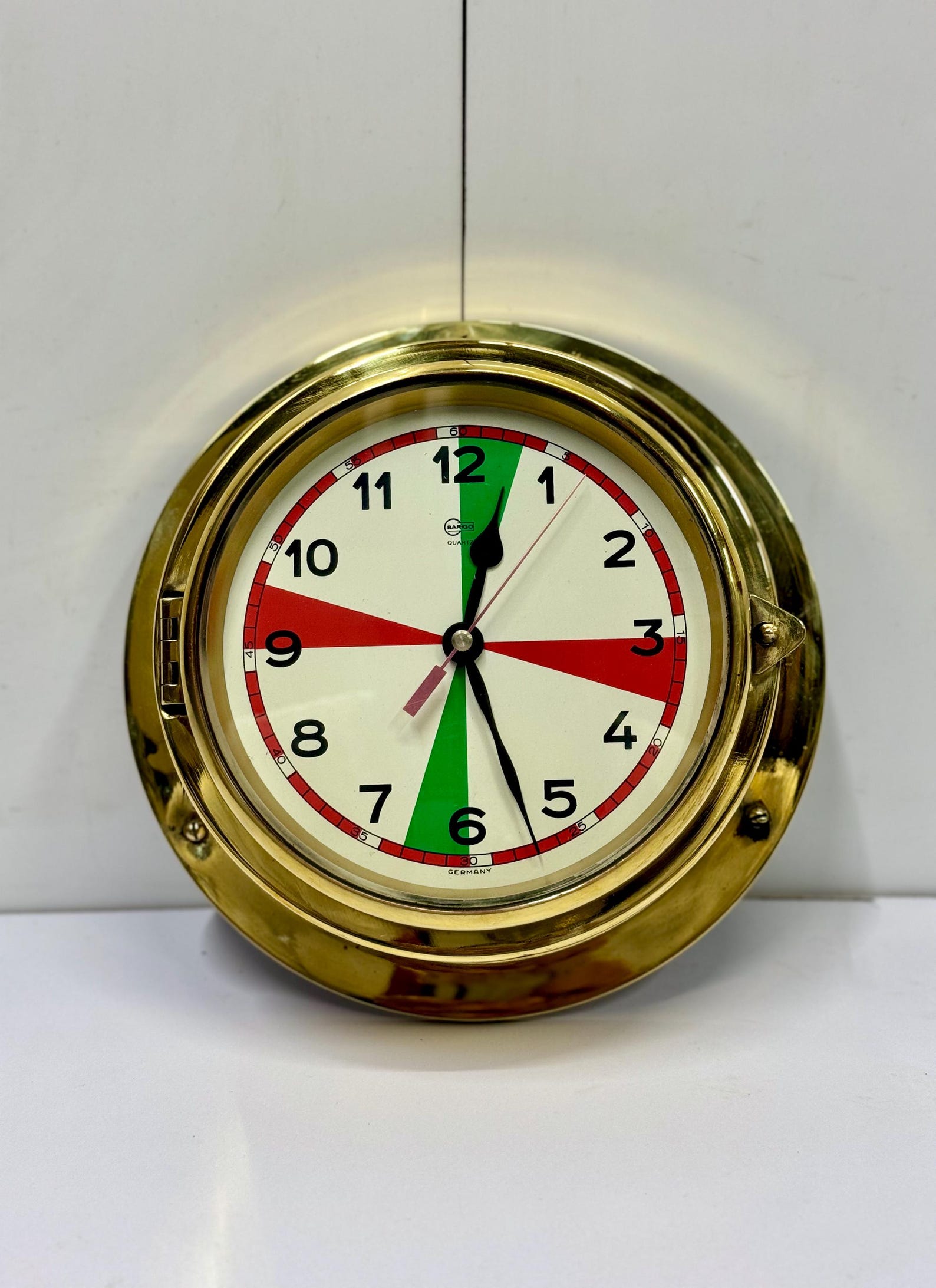 Maritime Germany Original BARIGO Vintage Brass Old Ship Round Wall ...