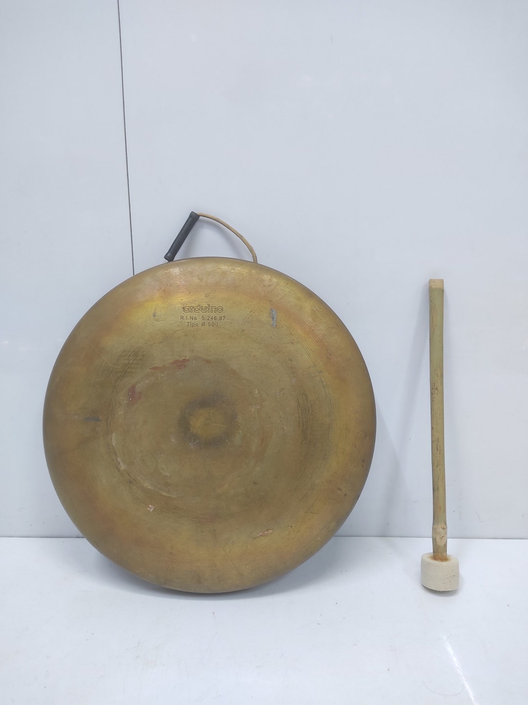 Antique Original ARDUINC Large Bell Brass Metal Round Ship's Salvage ...