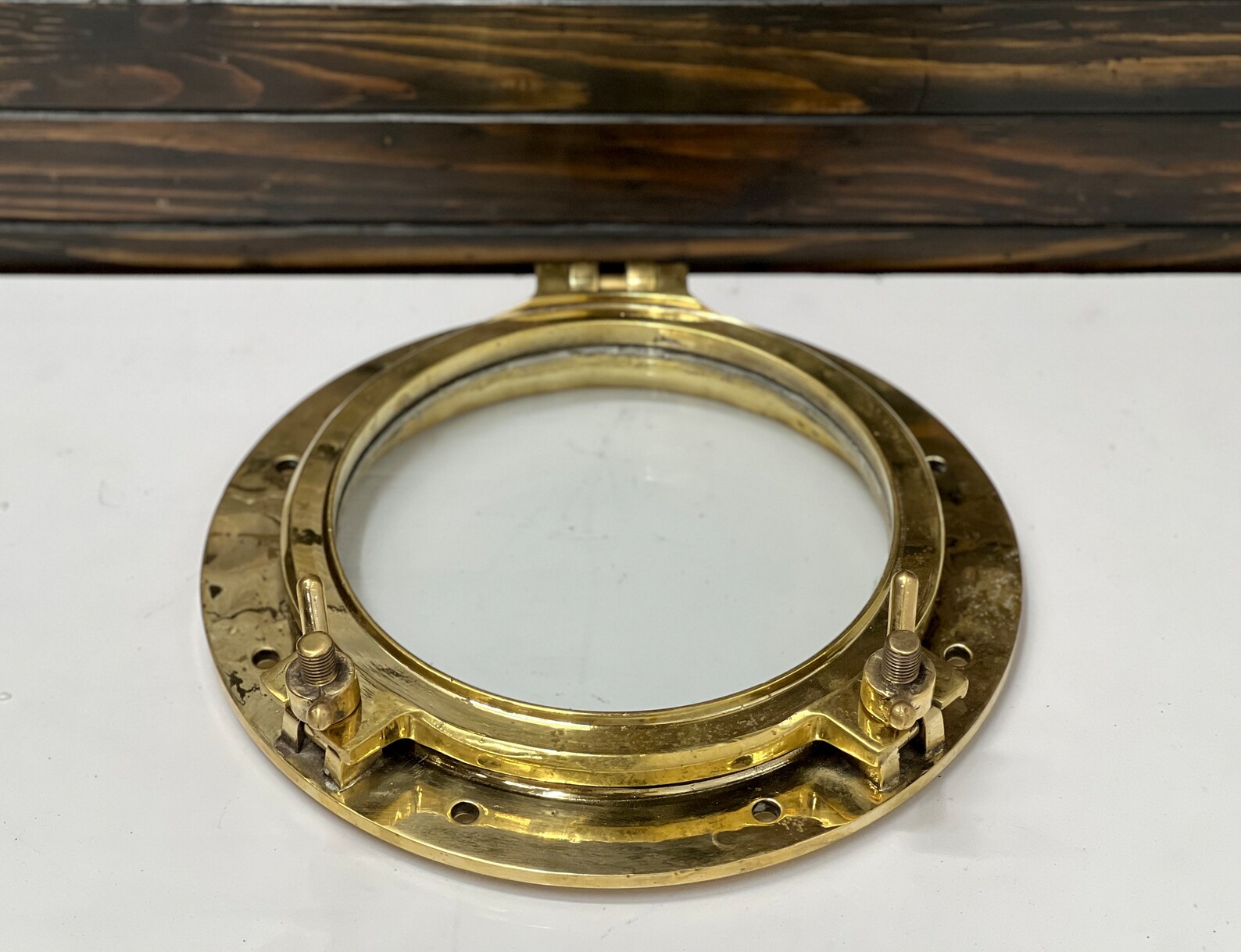 Industrial Antique Vintage Style Nautical Marine Ship Brass Round Old ...