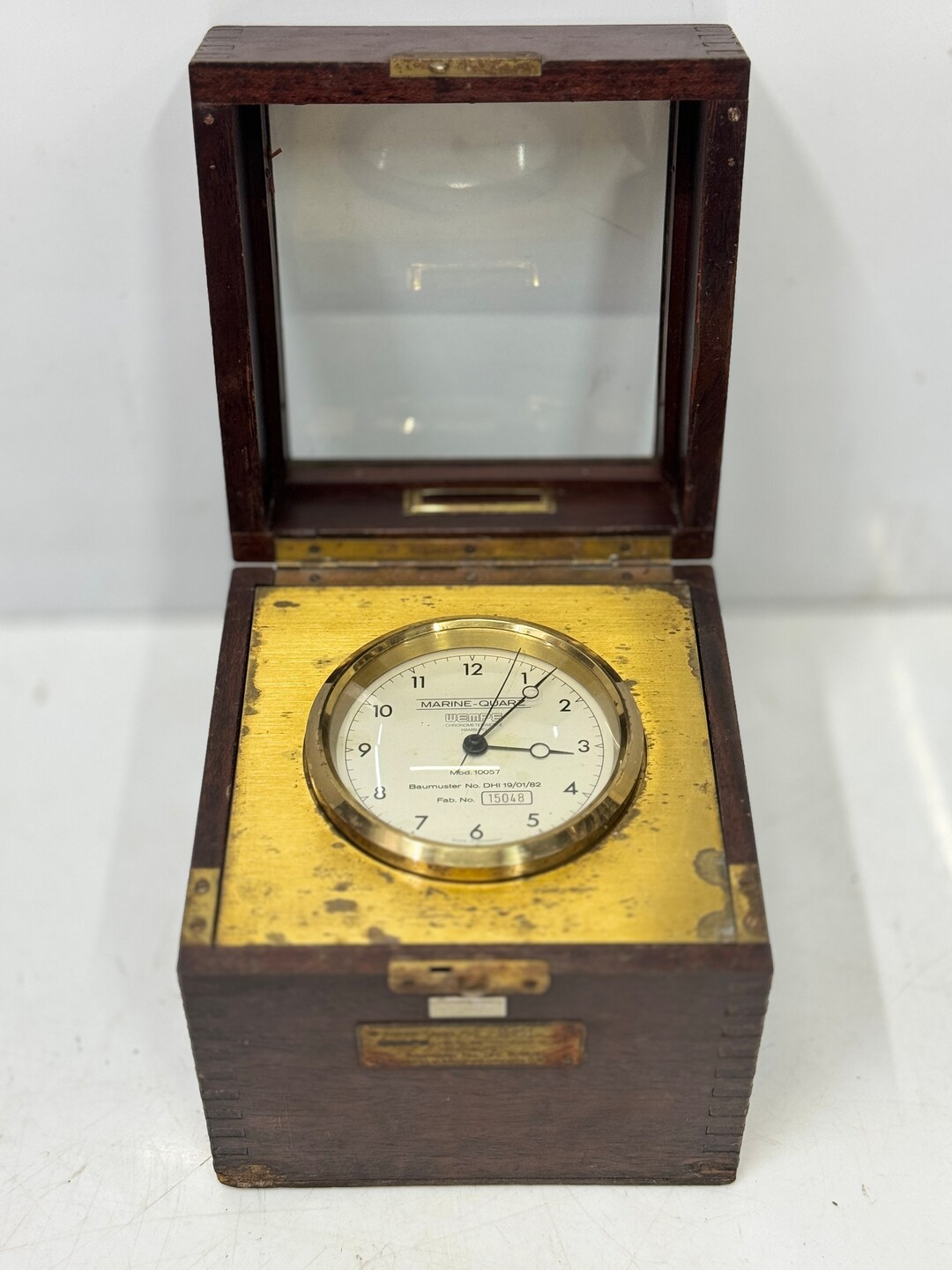 1982 Germany Original Marine Quarz Old Antique Ship Wempe Chronometer ...
