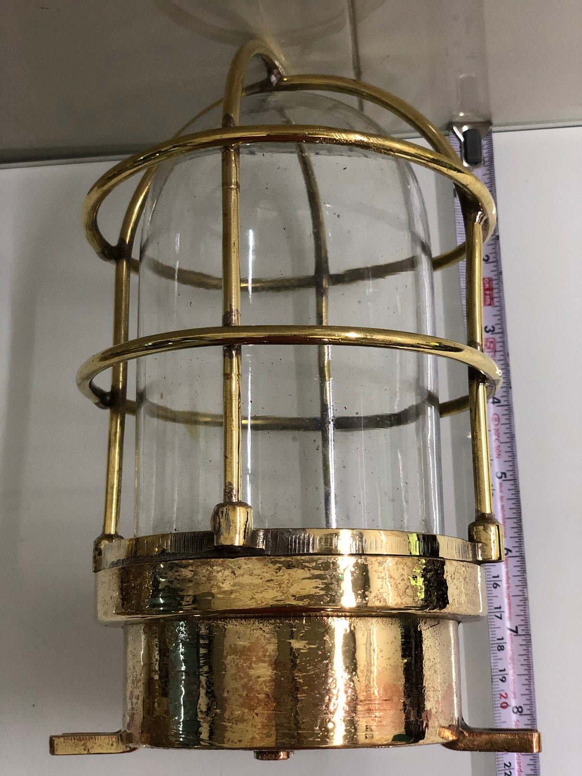 Authentic Nautical Antique Old Ship Brass Original Wall Mount Marine ...