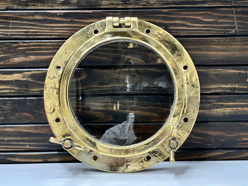 Original Vintage Style Marine Ship Brass Round Old Reclaimed Submarine ...