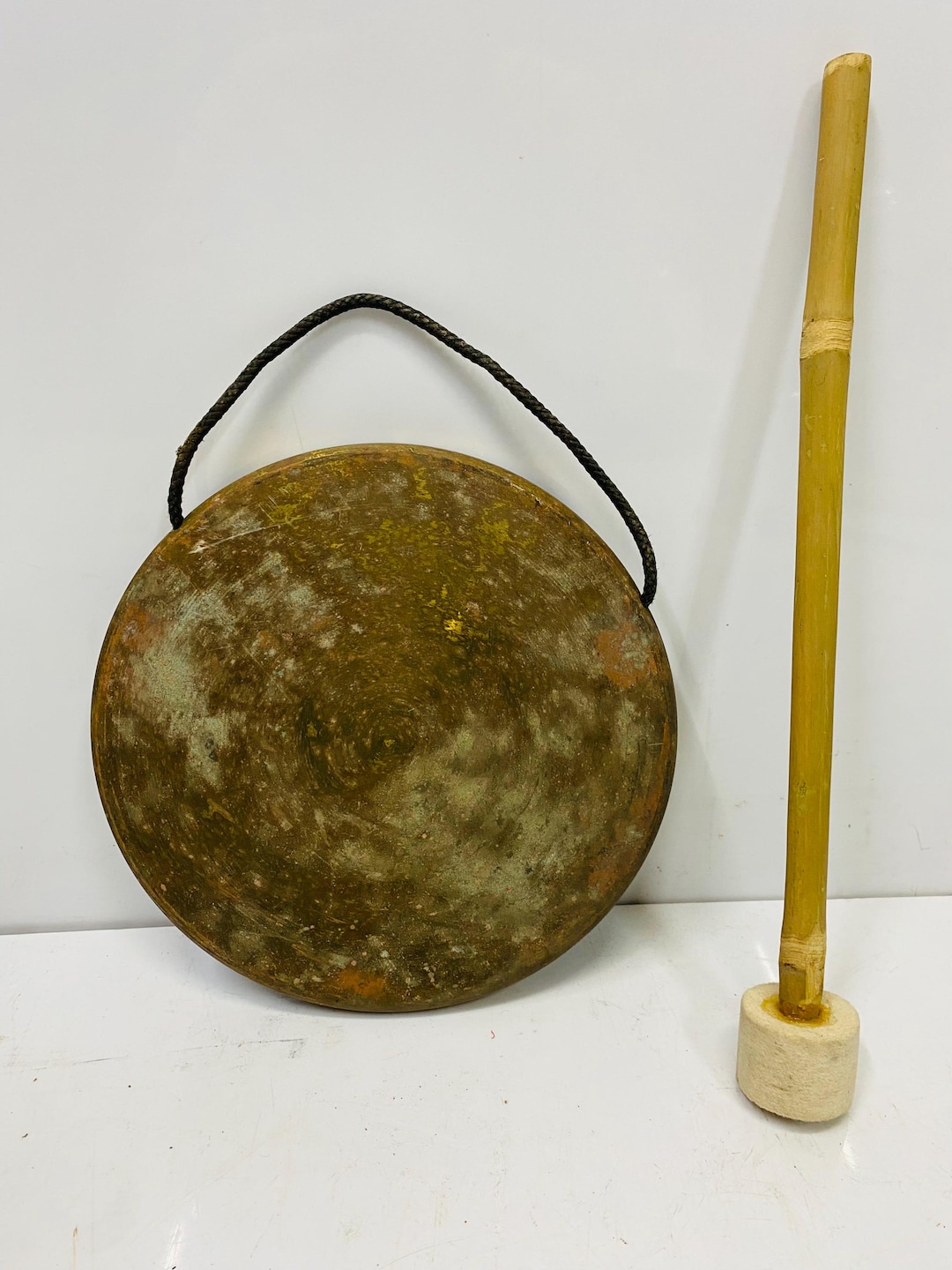 Maritime Original Brass Metal Round Ship's Vintage Gong Bell Made in ...