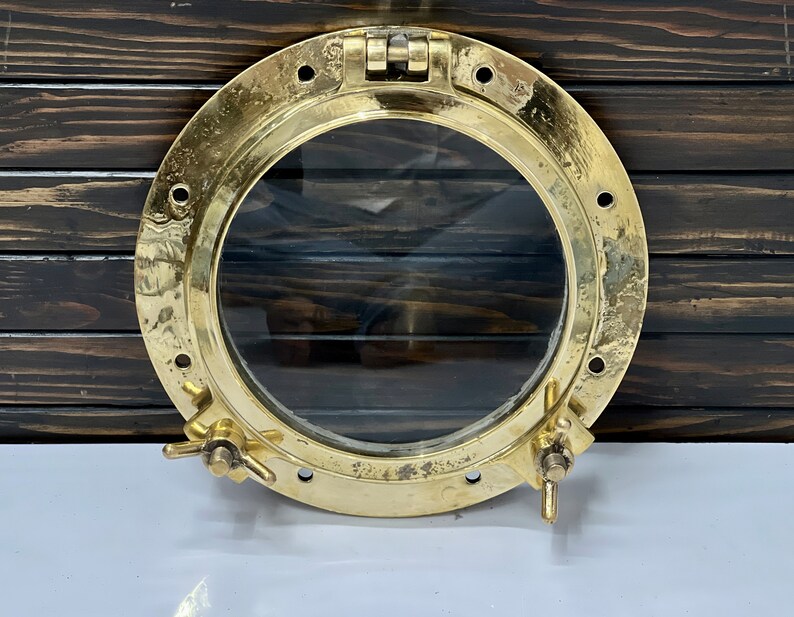 Original Vintage Style Marine Ship Brass Round Old Reclaimed Submarine ...