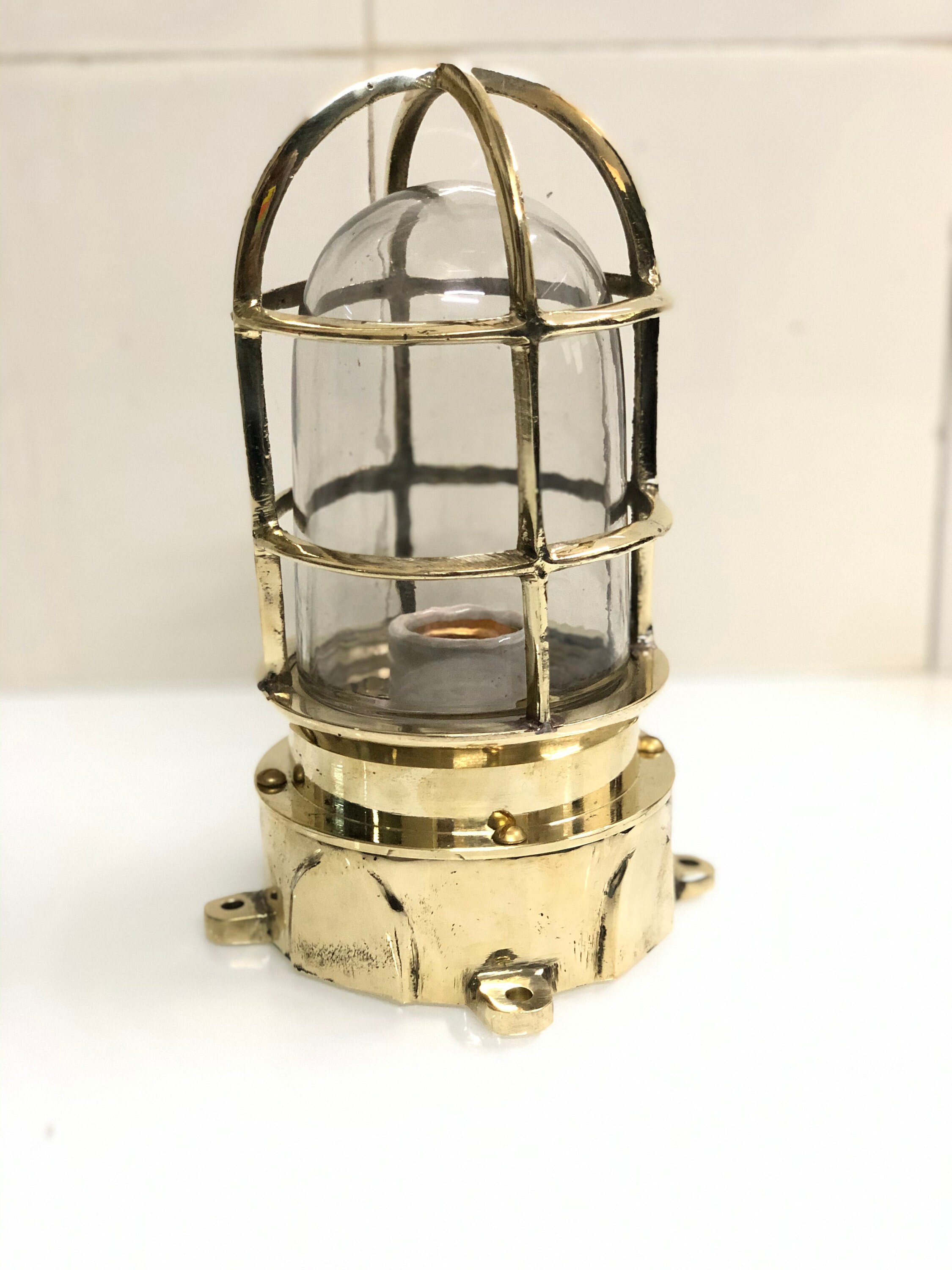 Nautical Handmade Antique Brass Maritime Bulkhead Ship Light - Etsy